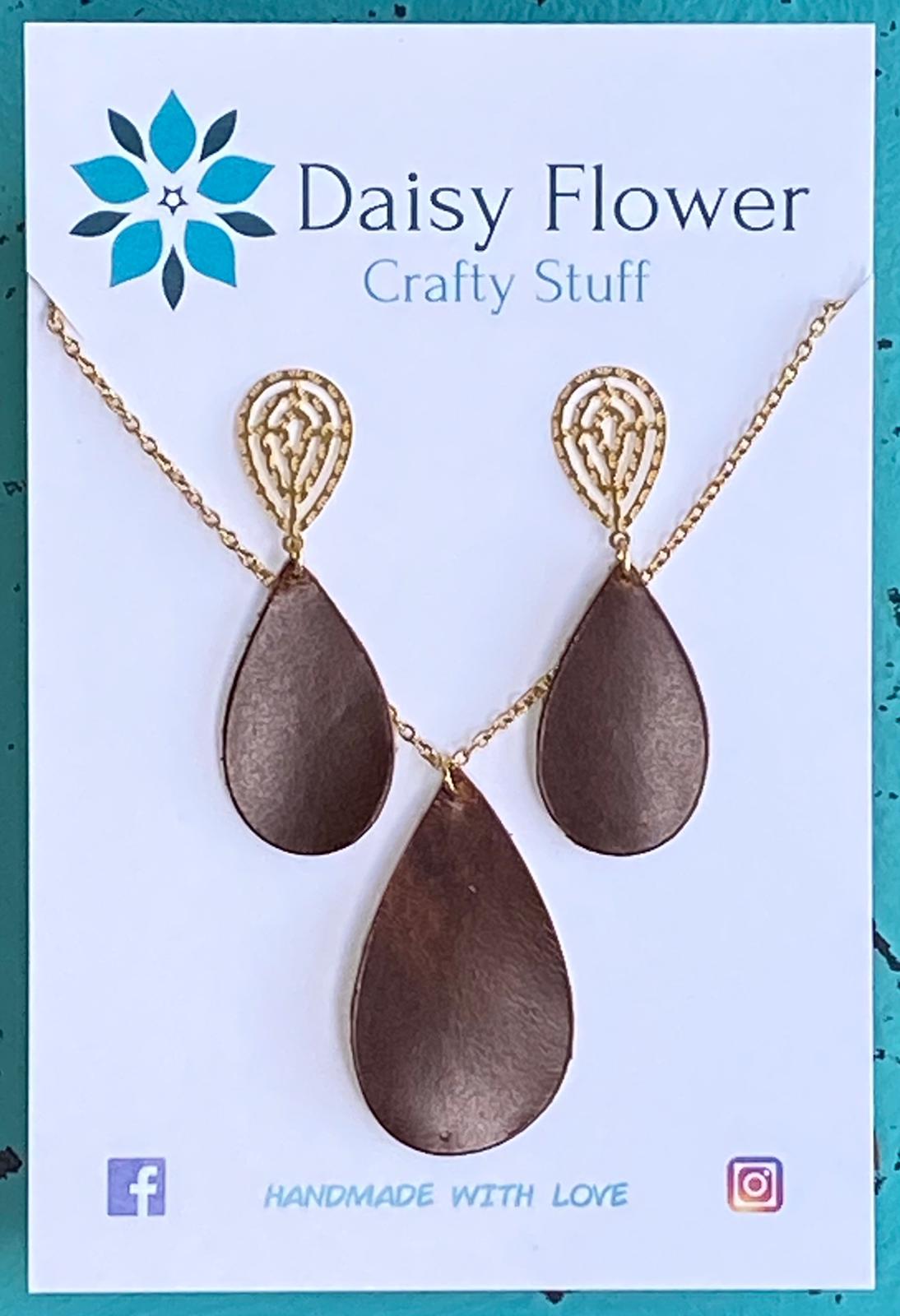 Leather Dark Brown set – Daisy Flower Crafty Stuff